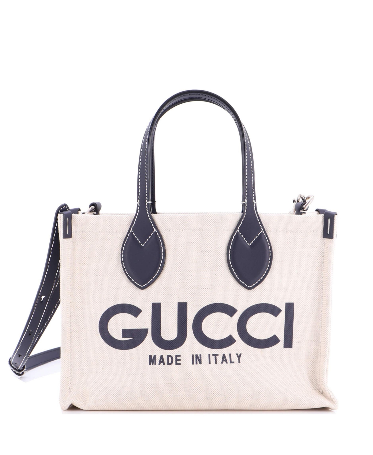Click here for Pre-Owned Gucci Small Logo Shopper Tote Printed Ca... prices
