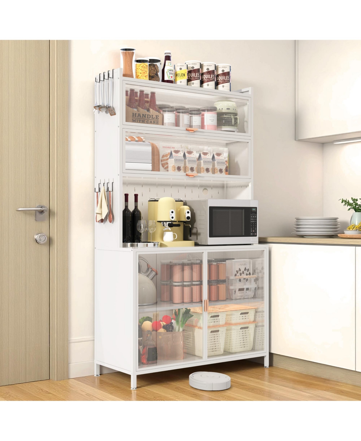 Click here for Rainsken 6-Tier Pantry Cabinet with Flip Door and... prices