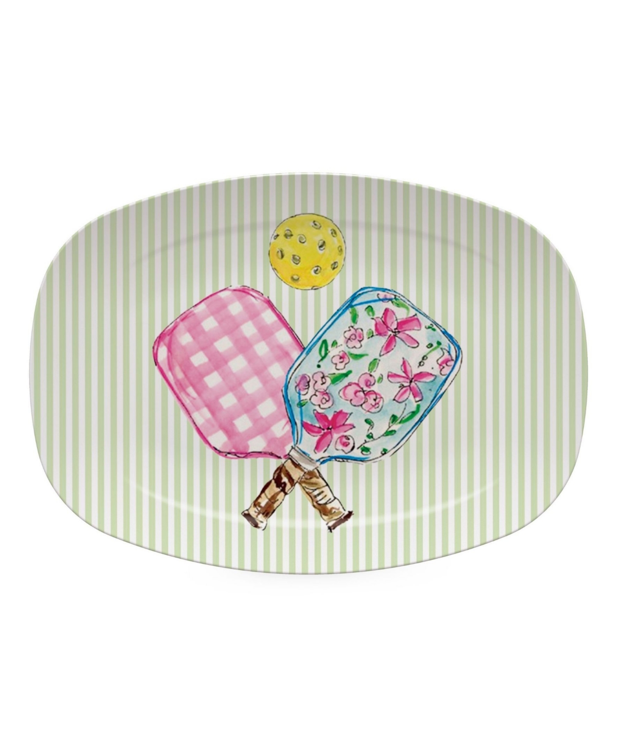 Click here for Mariposa Resin Pickleball Double 10 Paddle Platter... prices