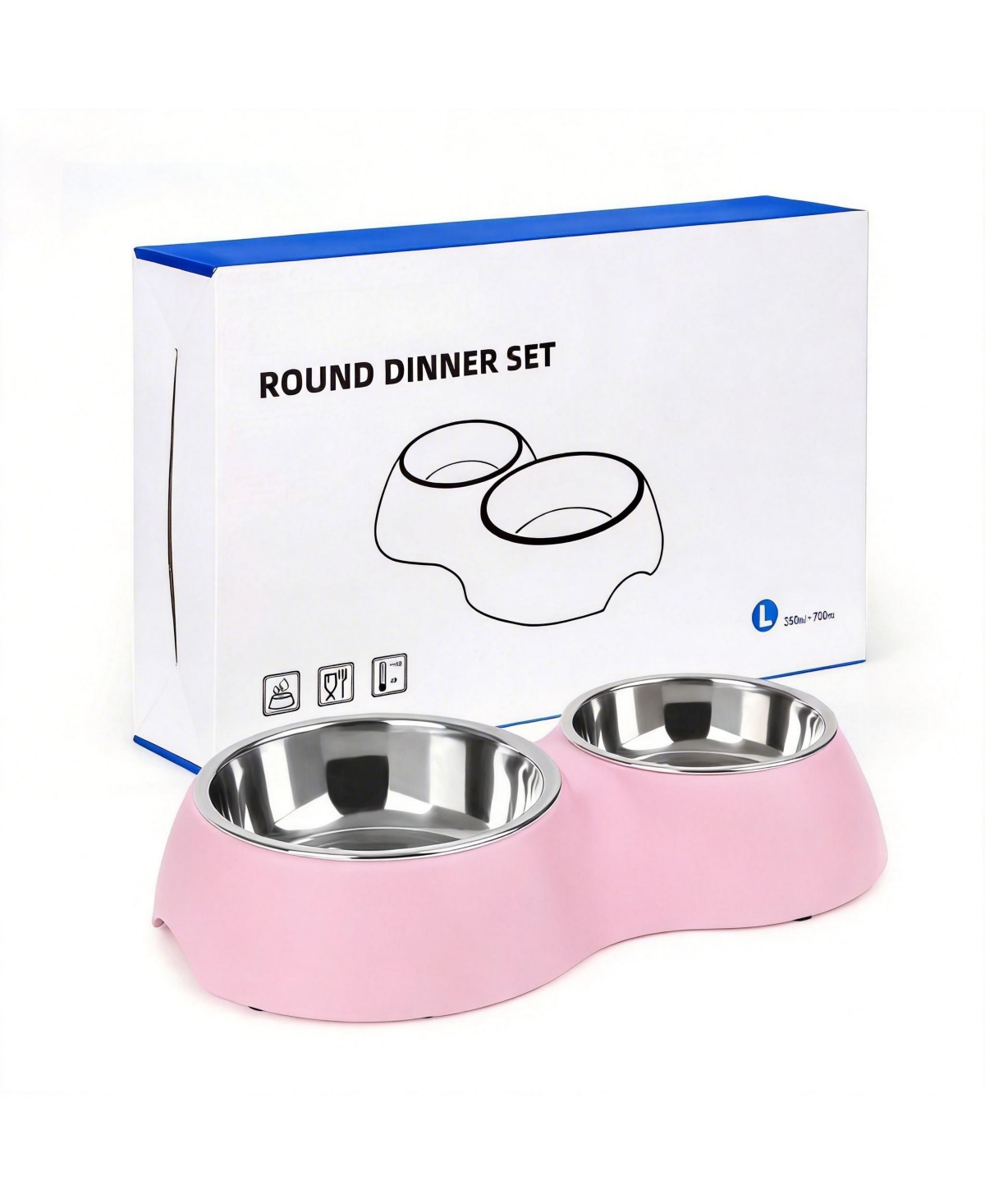 Click here for Aronkl Stainless Steel Pet Feeder Set 2 Non-Slip B... prices