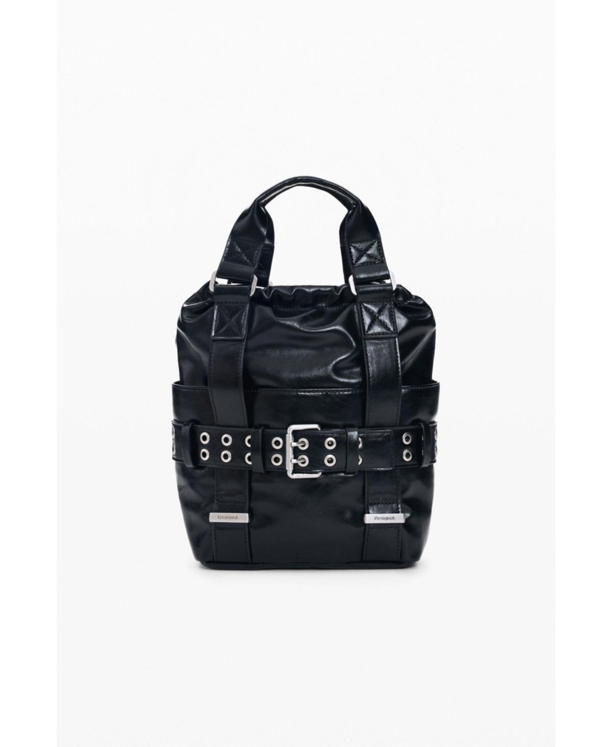 Click here for Desigual Womens Mini Buckle Backpack - Black prices