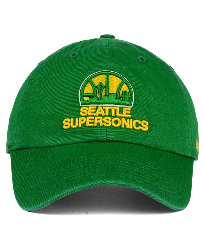 '47 Brand Seattle SuperSonics Hardwood Classics Clean Up Cap - Macy's