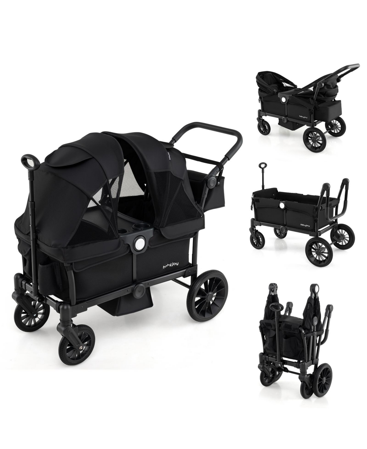 Click here for Gymax Wagon Stroller for 2 Kids Push Pull Double S... prices