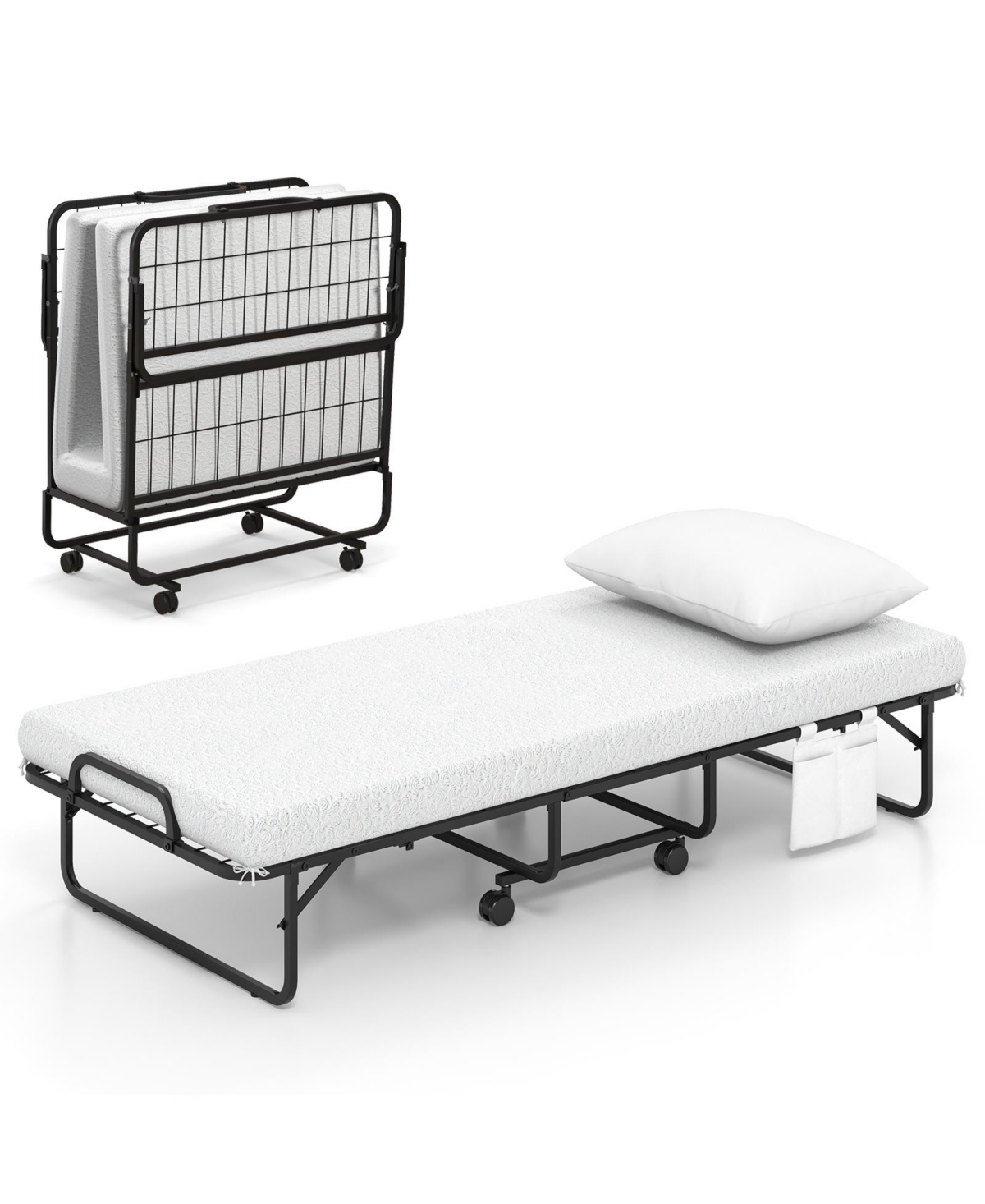 Click here for Sugift Cot Size Folding Bed with Memory Foam Mattr... prices