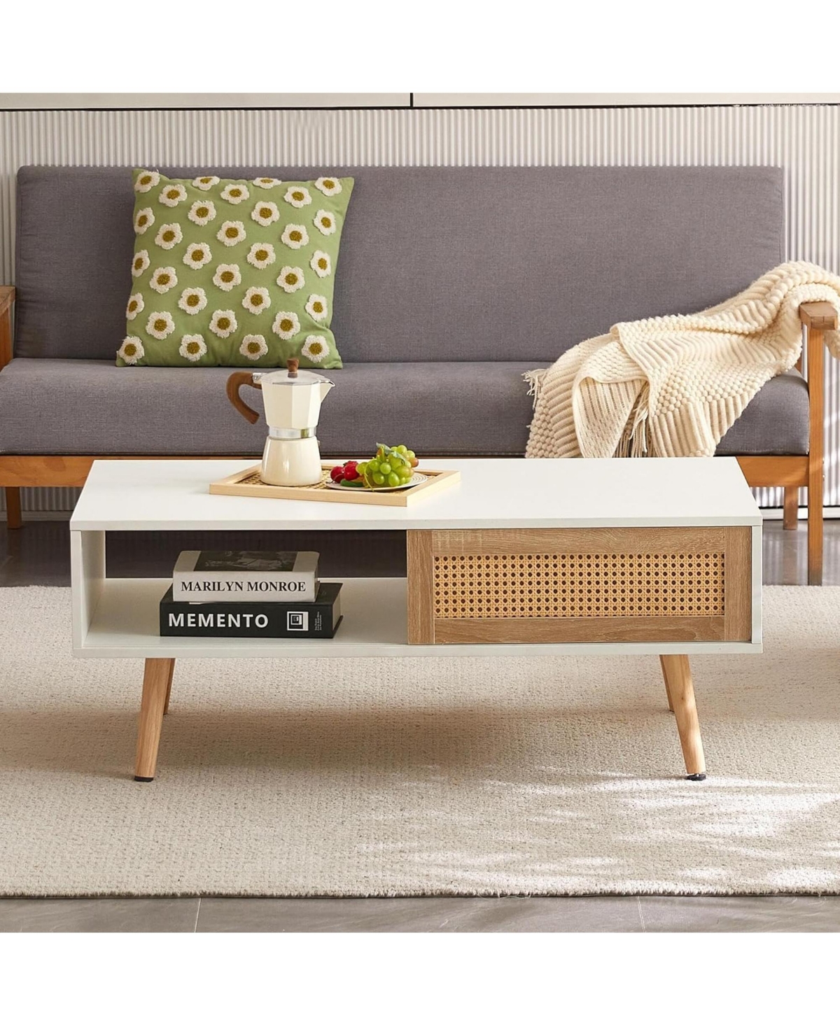 Click here for Rainsken Rattan Coffee Table  Rectangle Wooden Cen... prices