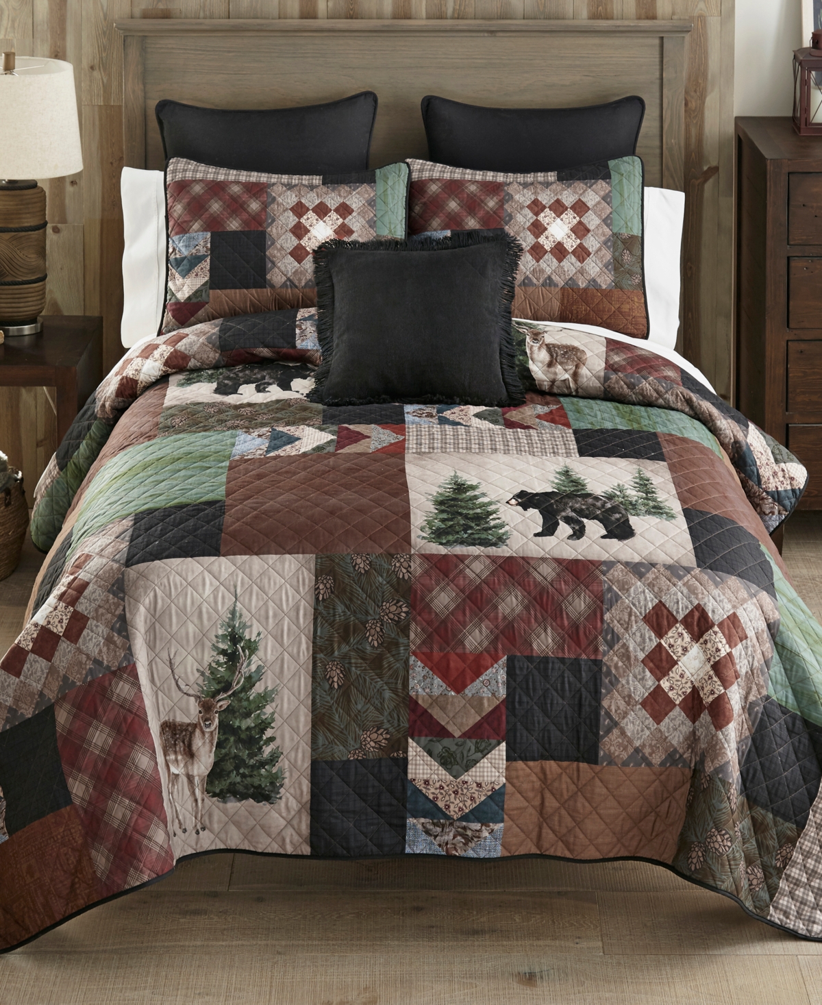 Click here for Donna Sharp Greenwood Patch 3-Pc. Quilt Set  Queen... prices