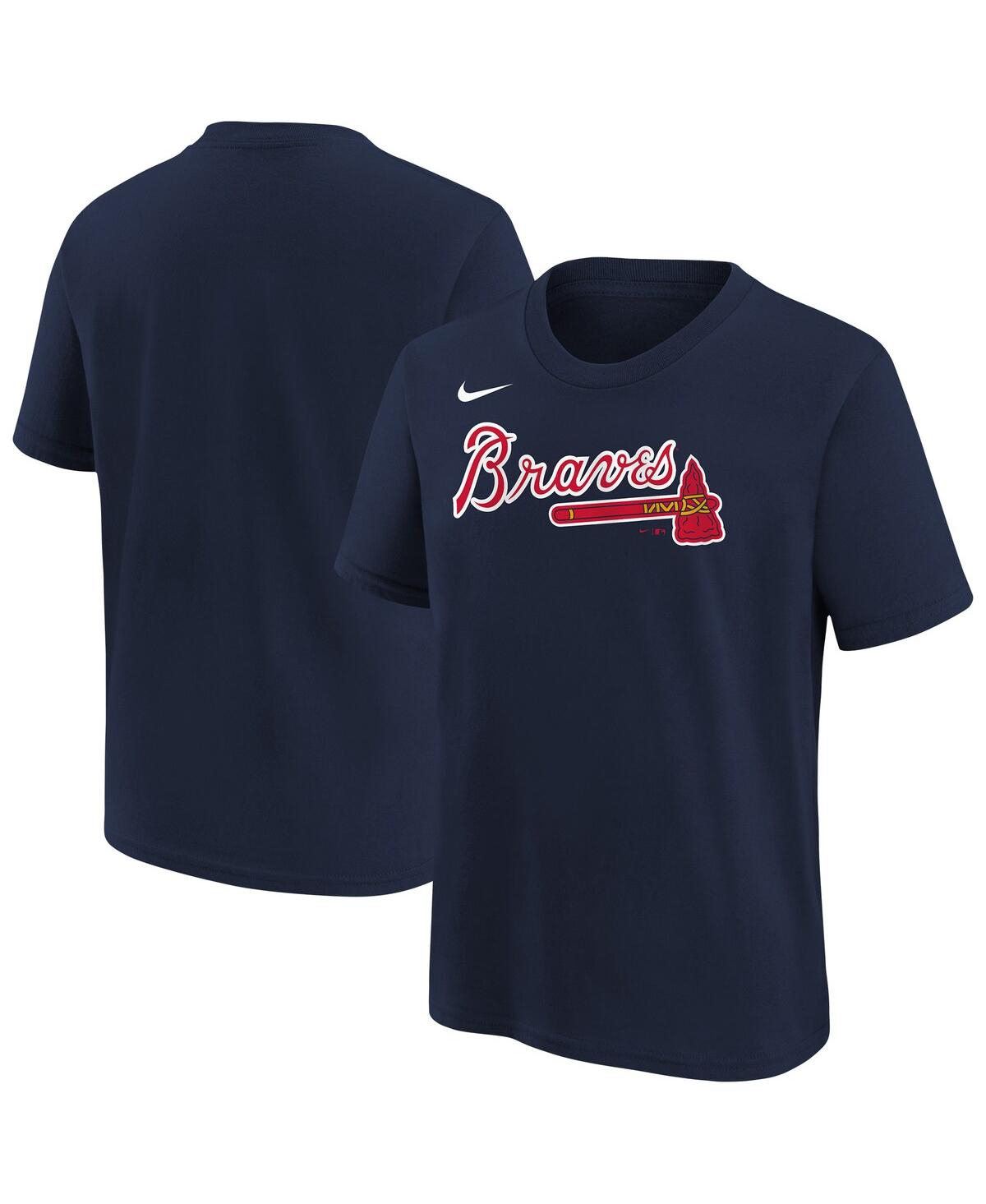 Click here for Nike Big Boys and Girls Athletic Navy Atlanta Brav... prices