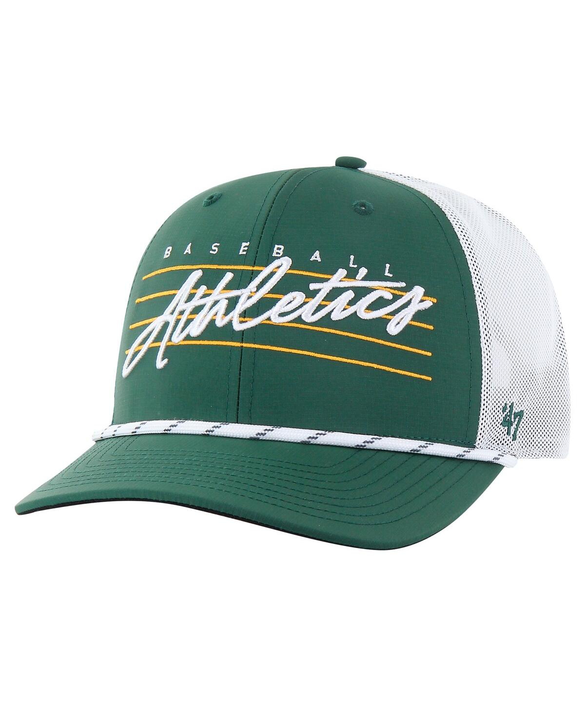 Click here for 47 Brand Mens Green Athletics Downburst Trucker Ad... prices