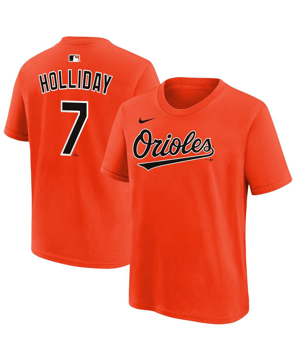Click here for Nike Big Boys and Girls Jackson Holliday Orange Ba... prices