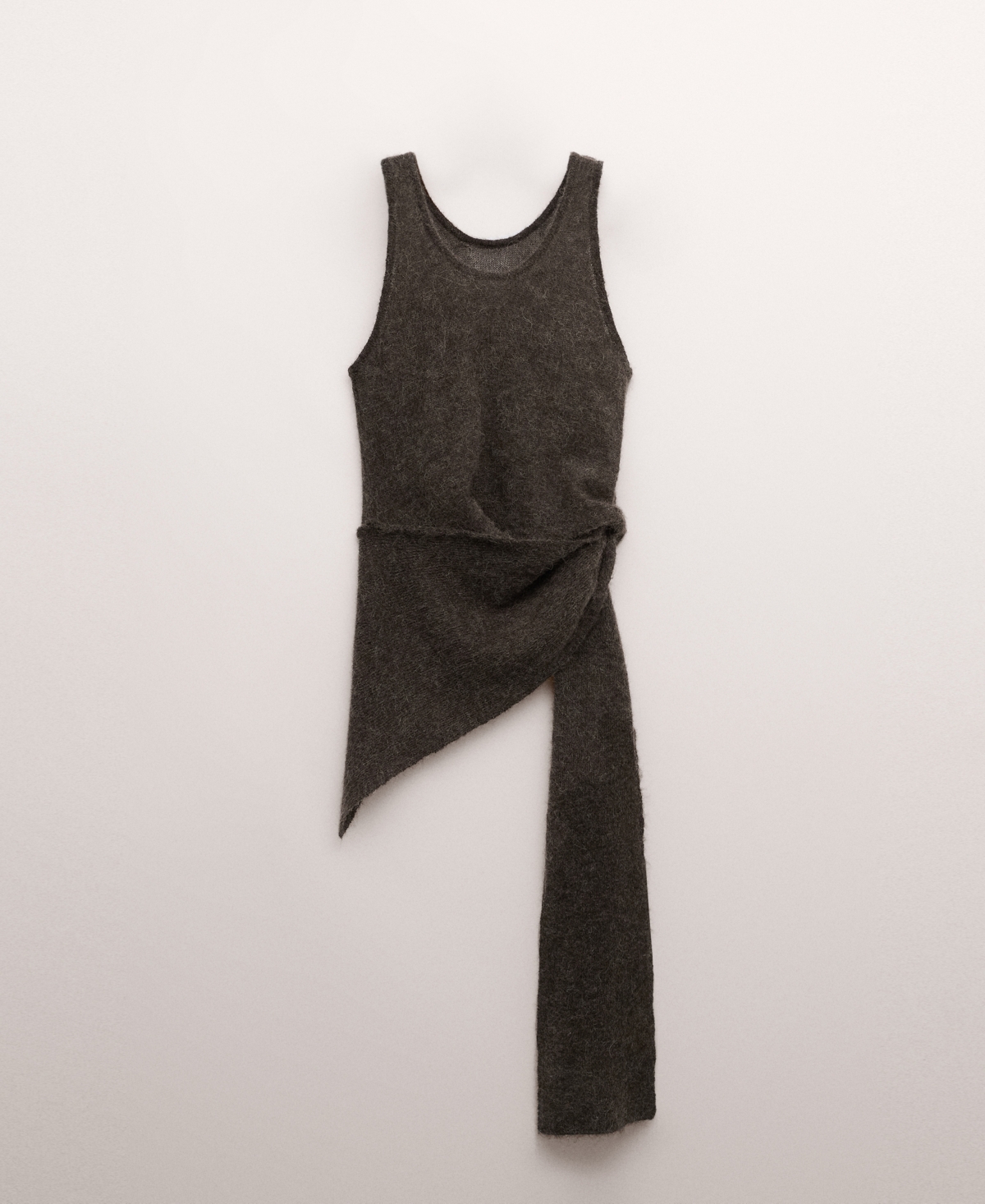 Click here for Mango Womens Asymmetrical Semi-Sheer Alpaca Top -... prices