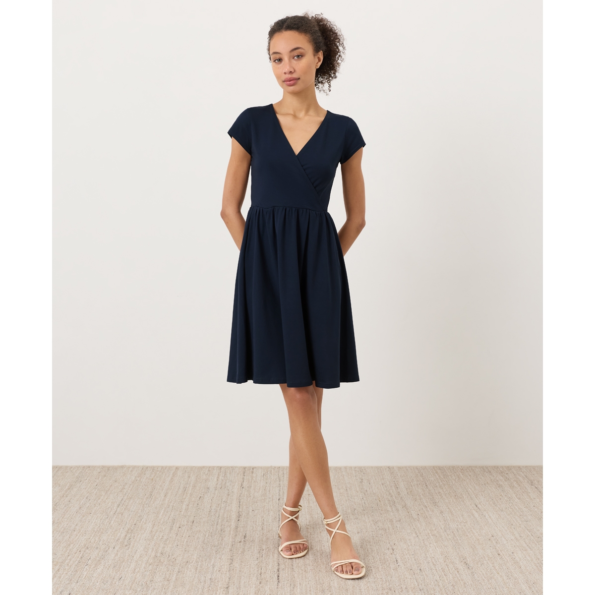 Click here for Pact Womens Organic Cotton Fit & Flare Crossover D... prices