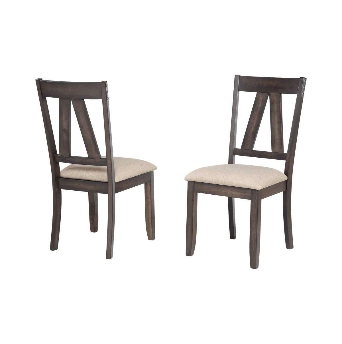 Click here for Kings Brand Furniture Set of 2 Dining Chairs - Bro... prices