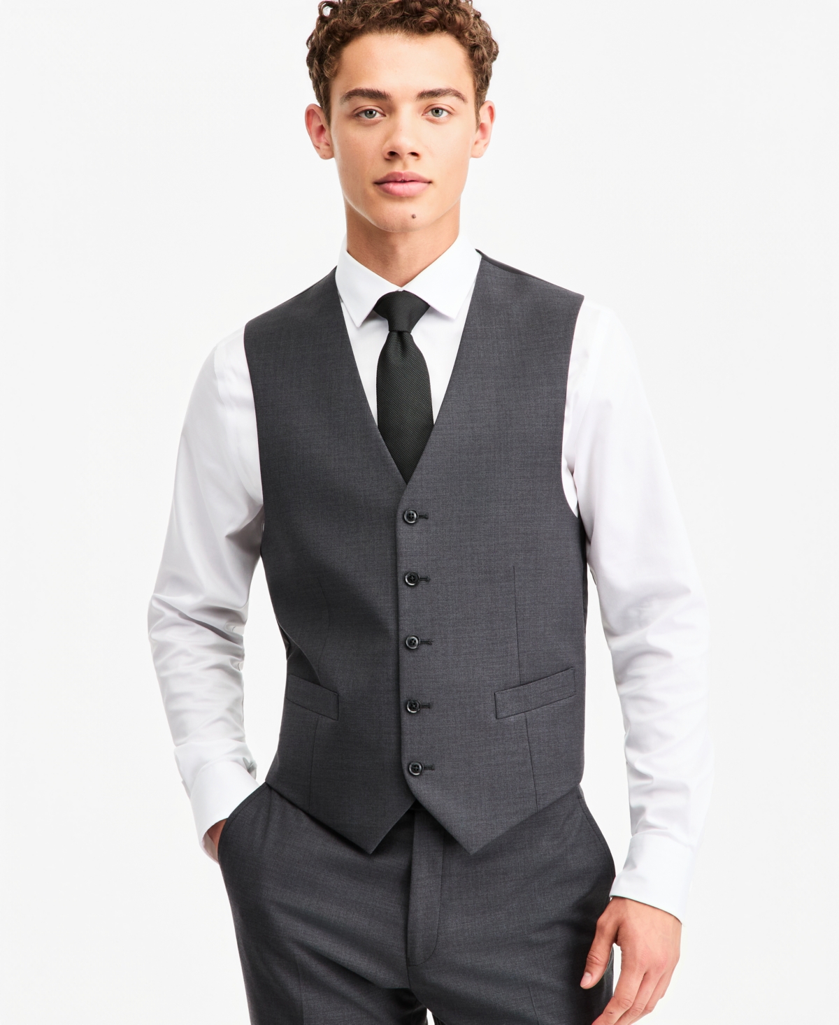 Click here for Tommy Hilfiger Mens Modern-Fit Wool Th-Flex Stretc... prices