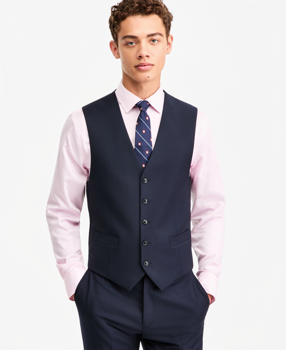 Click here for Tommy Hilfiger Mens Modern-Fit Wool Th-Flex Stretc... prices