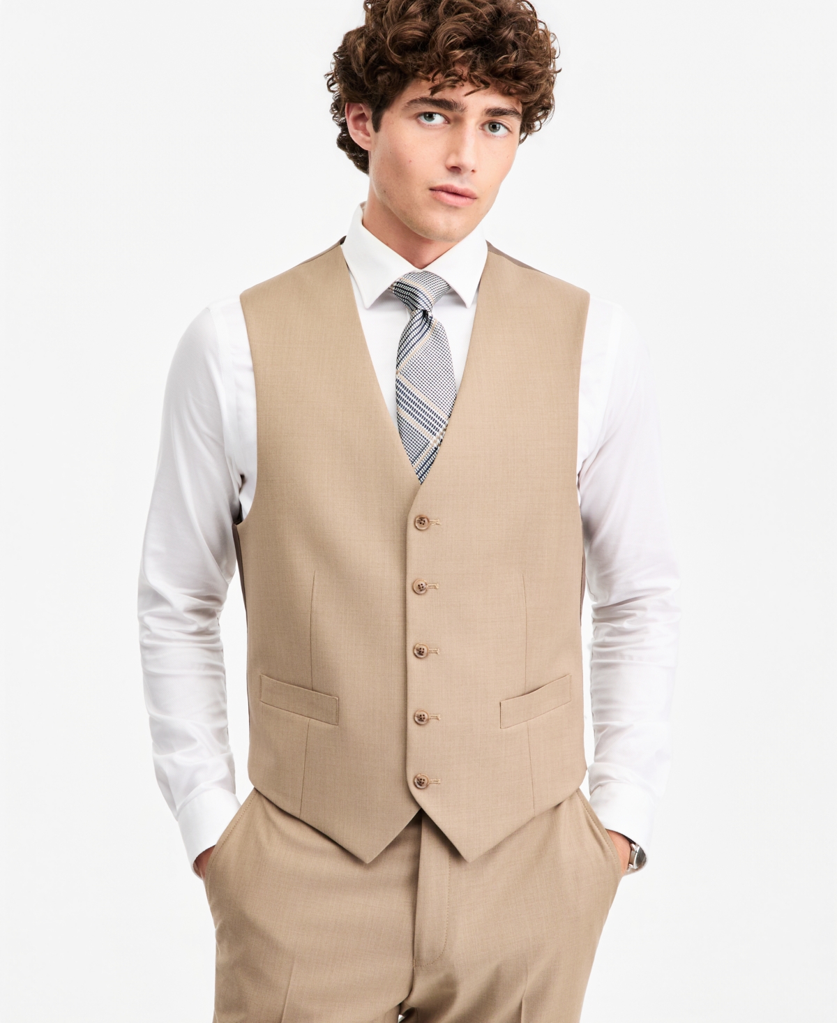 Click here for Tommy Hilfiger Mens Modern-Fit Wool Th-Flex Stretc... prices
