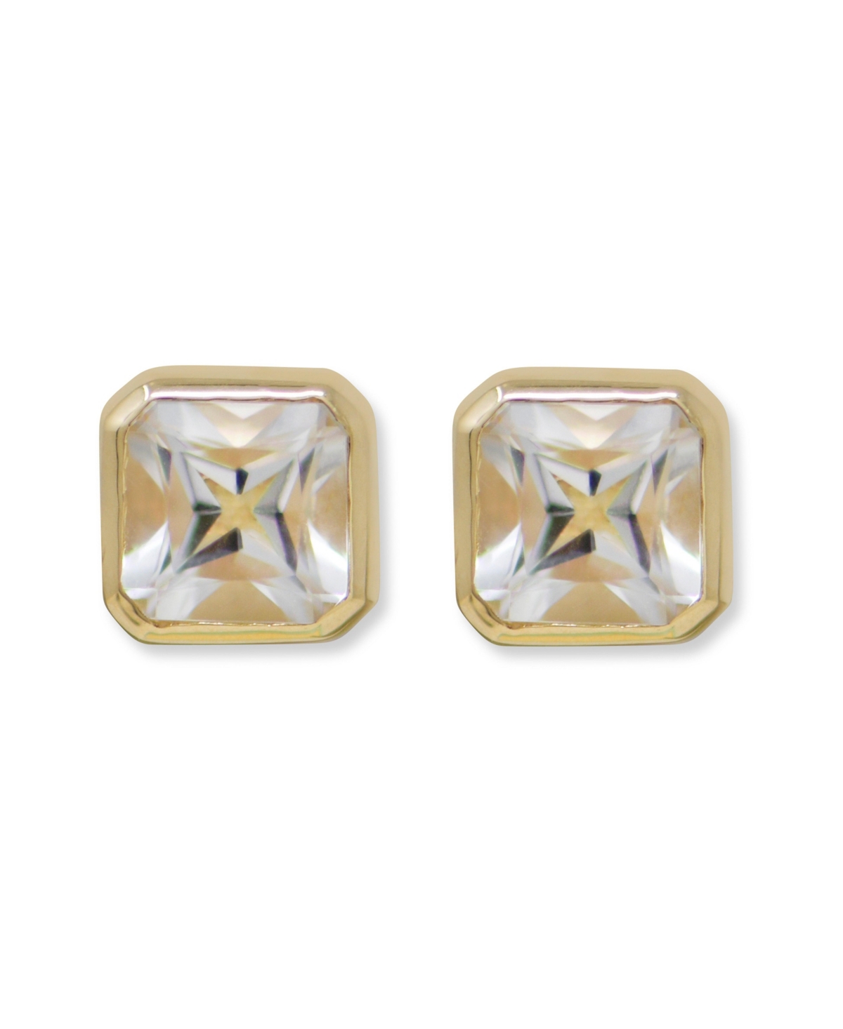 Click here for Anzie Cleo Jaeda Square Studs - Yellow prices