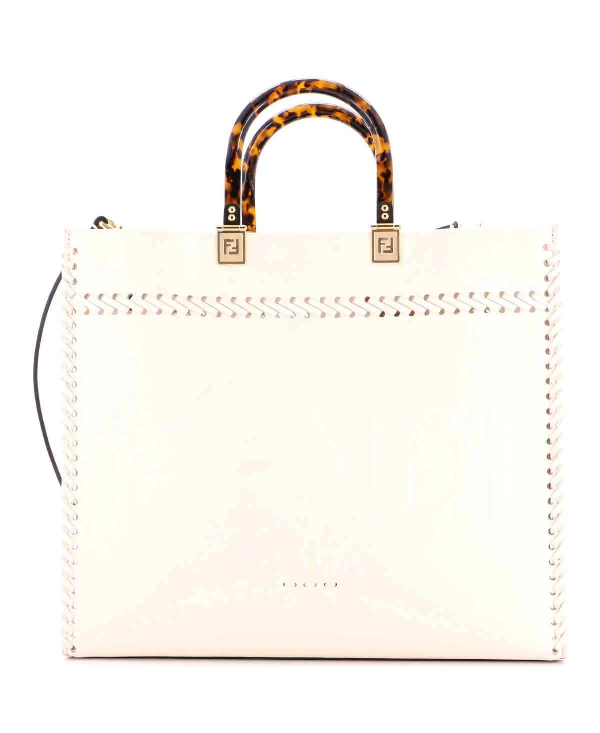 Click here for Pre-Owned Fendi Medium Sunshine Shopper Tote Whips... prices