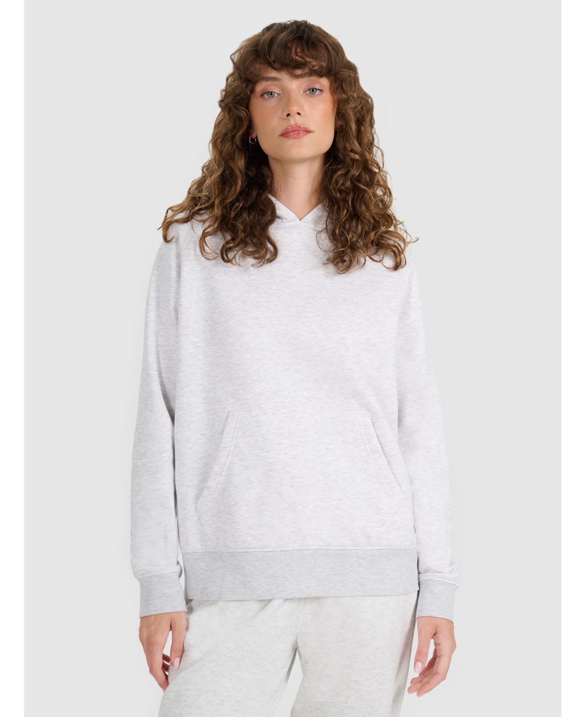 Click here for 4F Womens Pullover Hoodie - Cold light grey melang... prices