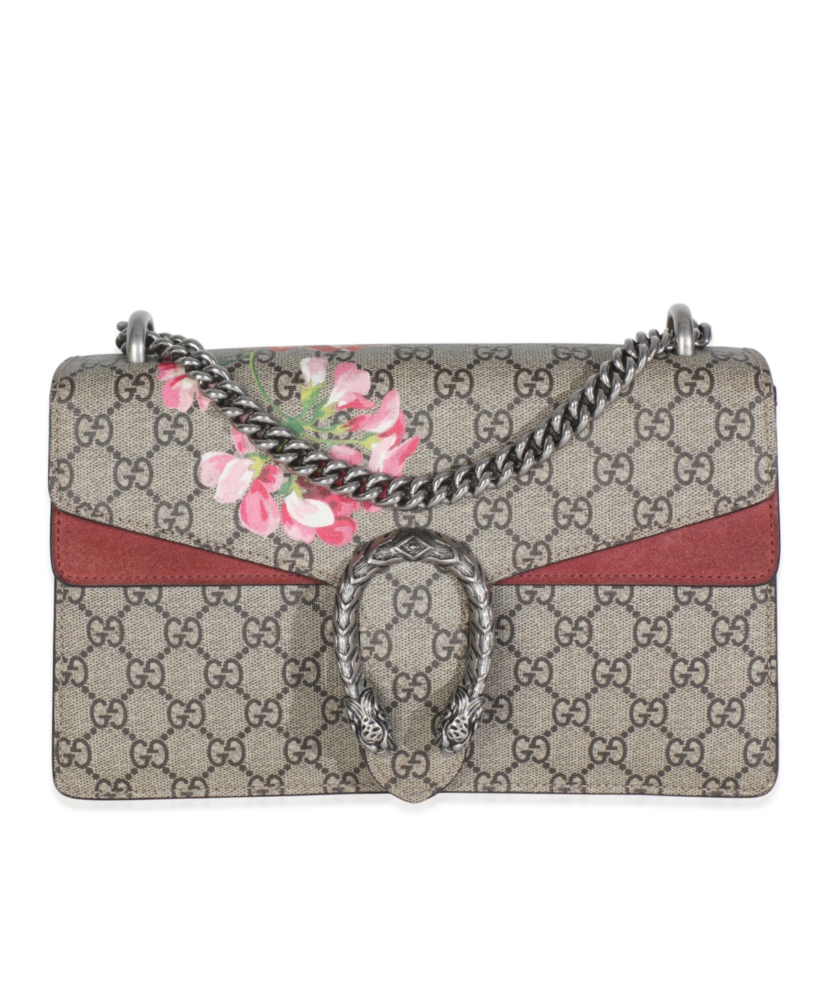 Click here for Pre-Owned Gucci Beige Multicolor Dry Rose Gg Supre... prices