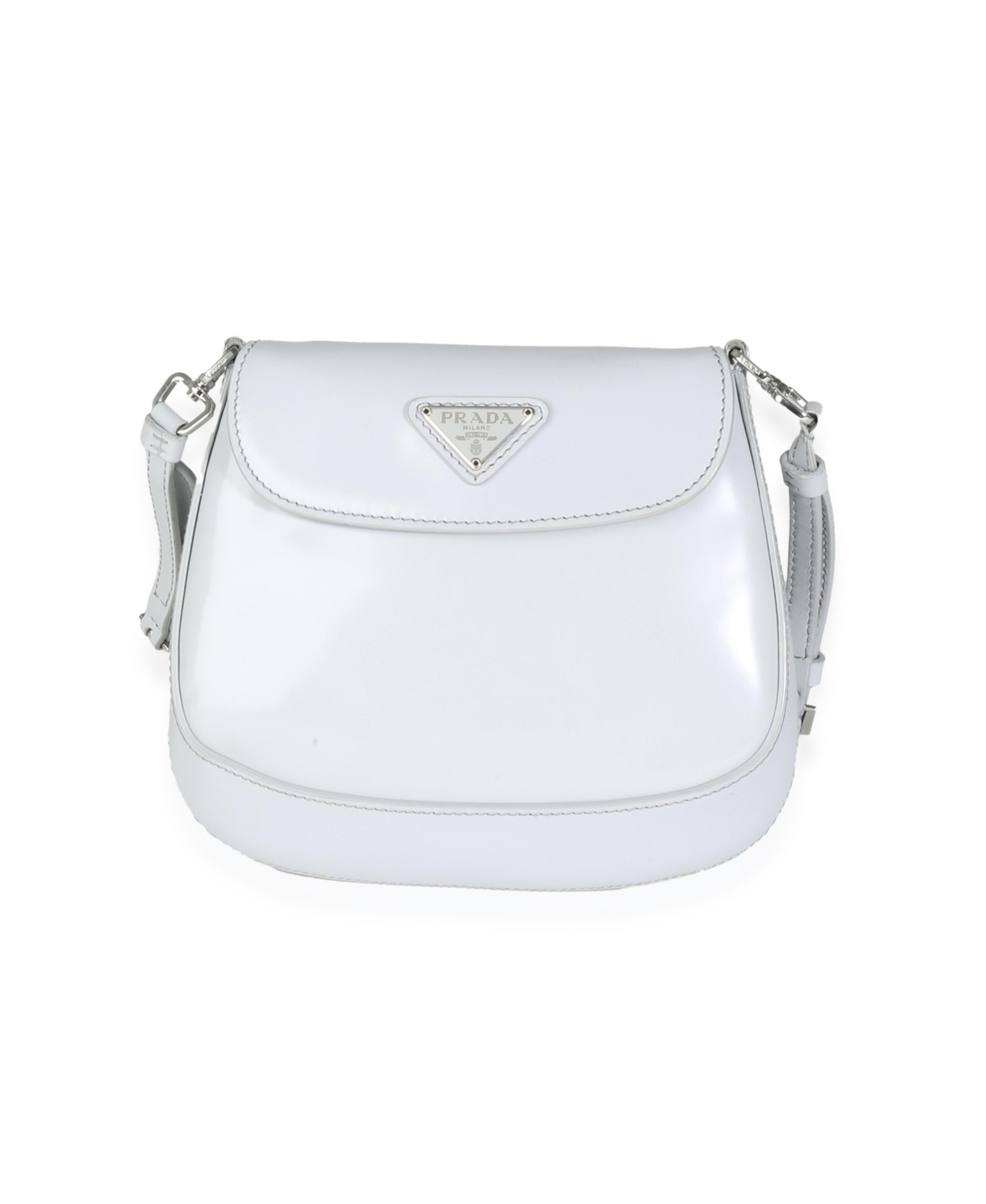 Click here for Pre-Owned Prada Cornflower Brushed Leather Mini Cl... prices