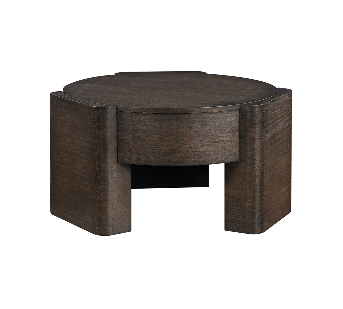 Click here for Ember 32.5 Wood Round Coffee Table - Coffee Bean prices
