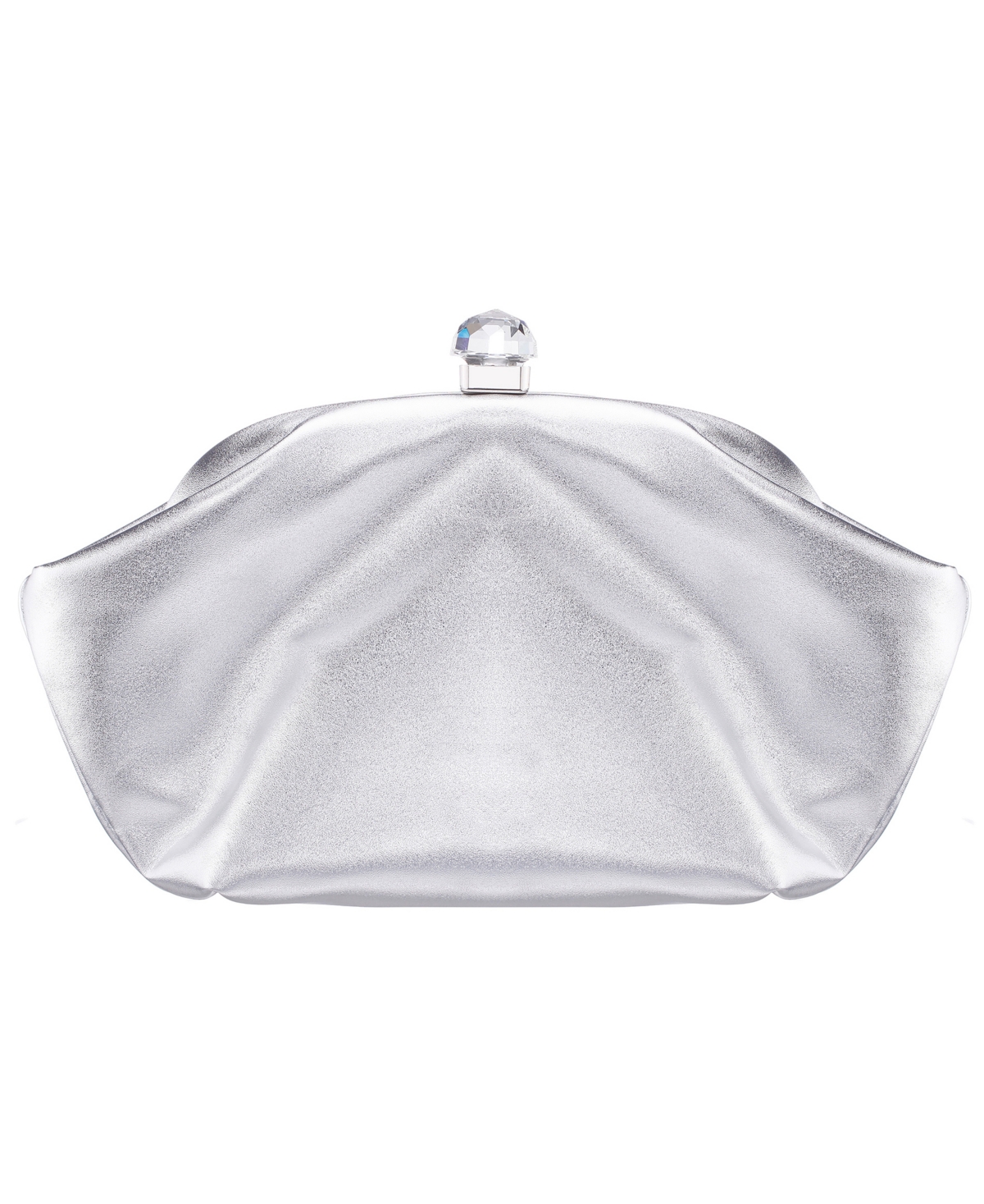 Click here for Nina Lyric Soft Metallic Small Clutch Handbag - Si... prices