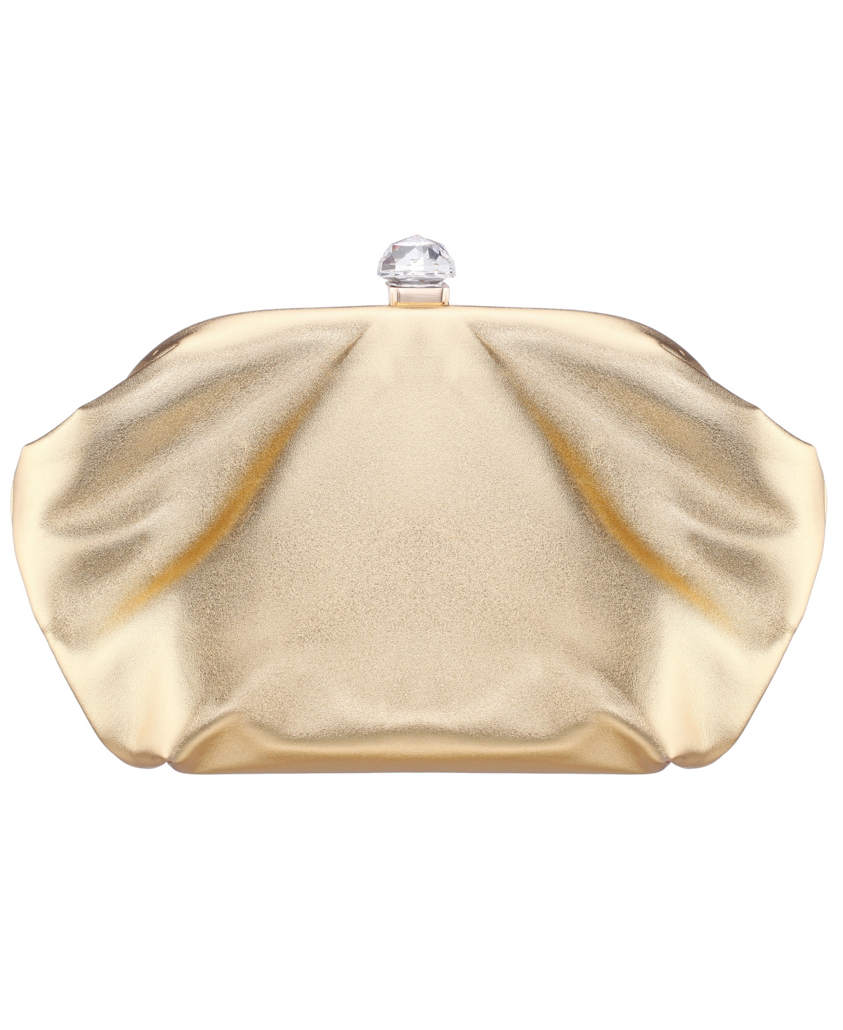 Click here for Nina Lyric Soft Metallic Small Clutch Handbag - Go... prices