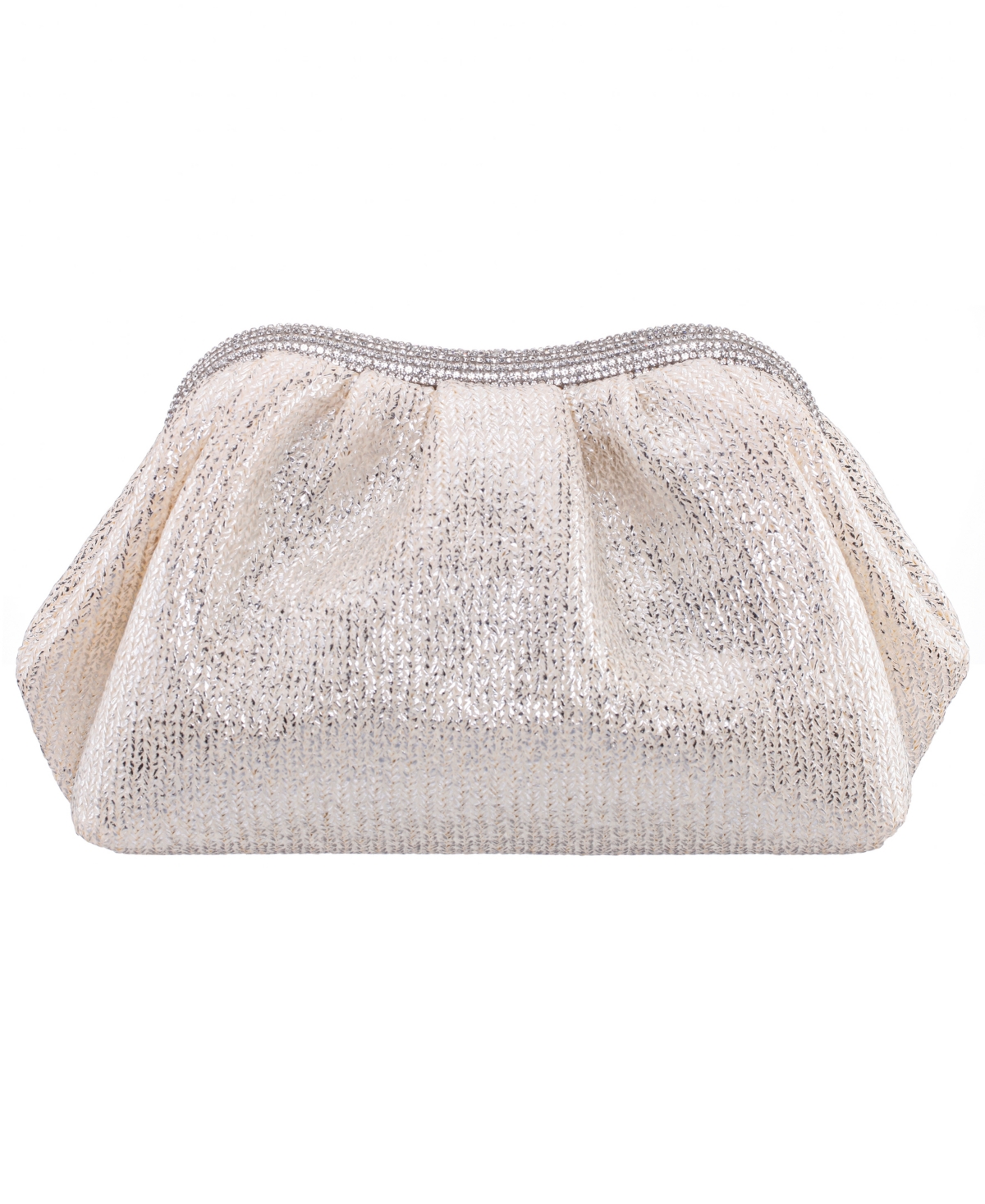 Click here for Nina Zayla Straw Small Clutch Handbag - Silver prices