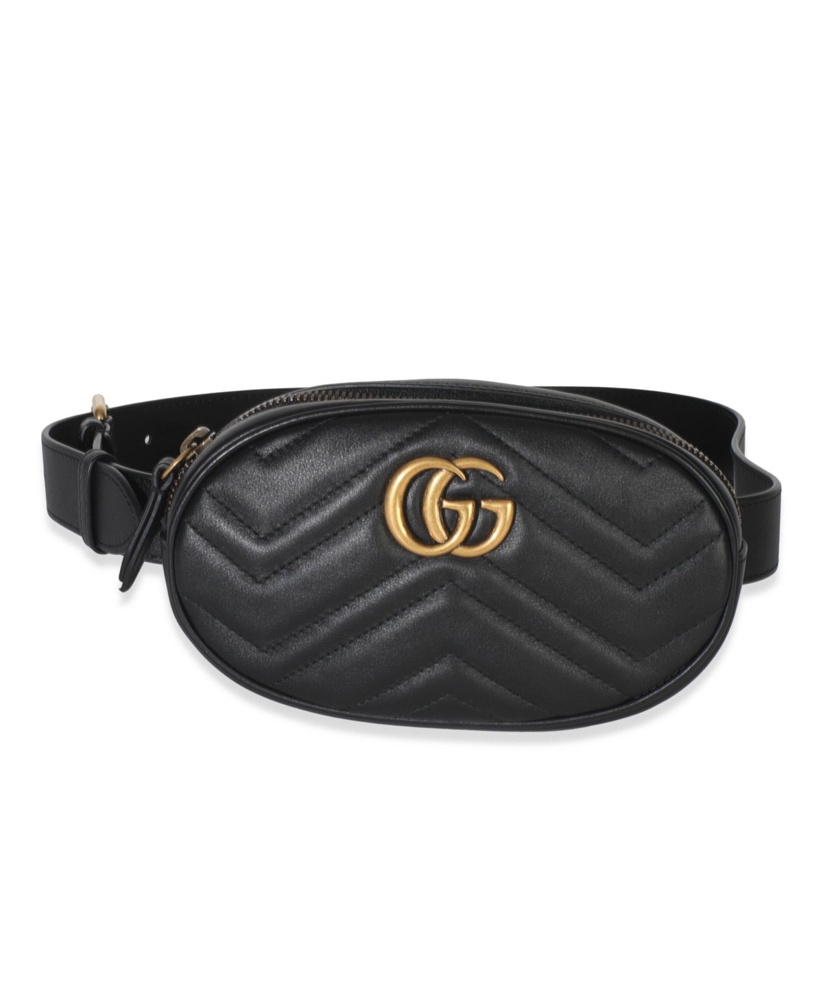 Click here for Pre-Owned Gucci Black Matelasse Calfskin Gg Marmon... prices