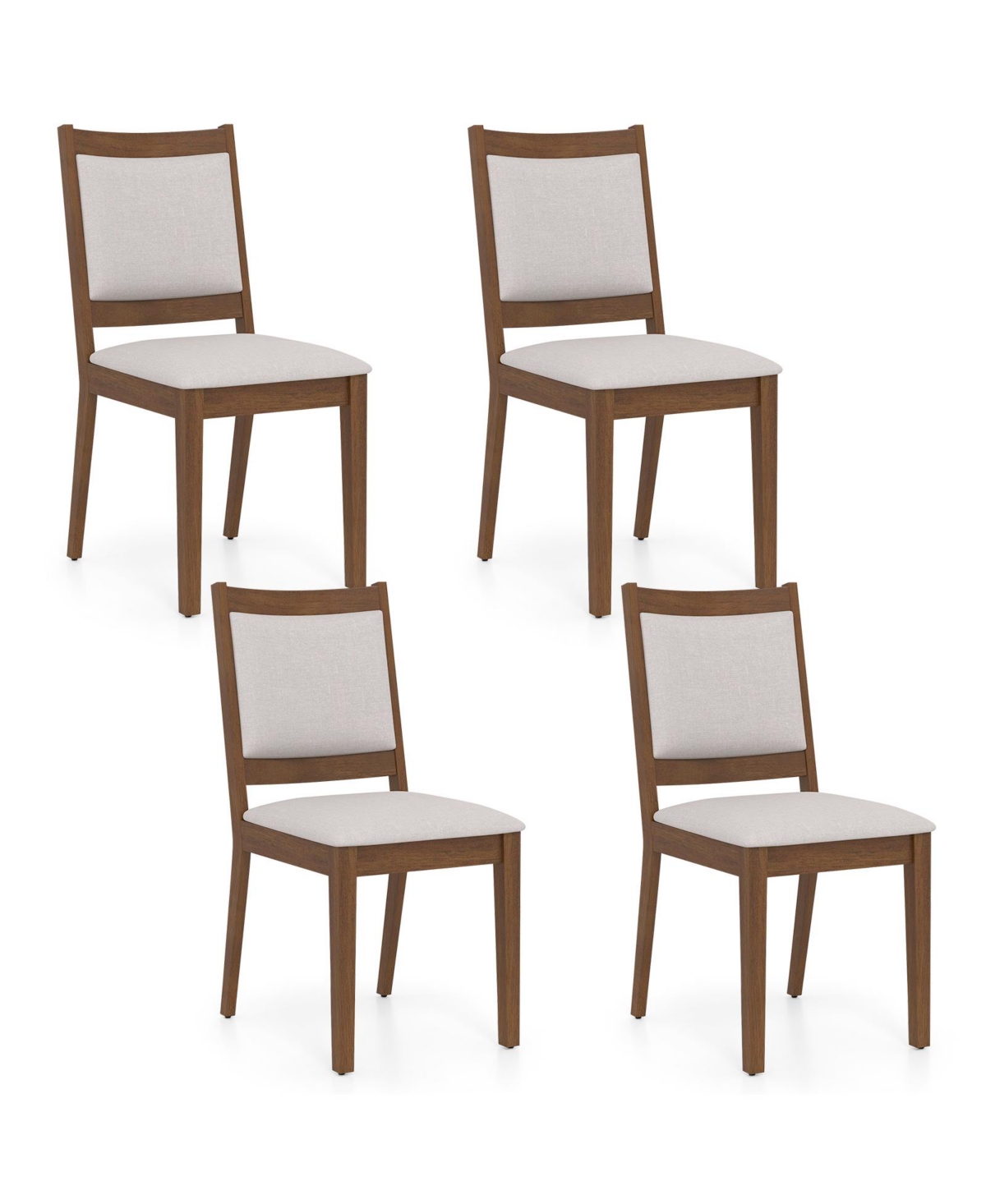 Click here for Gymax Modern Dining Chair Set of 4 Upholstered Kit... prices