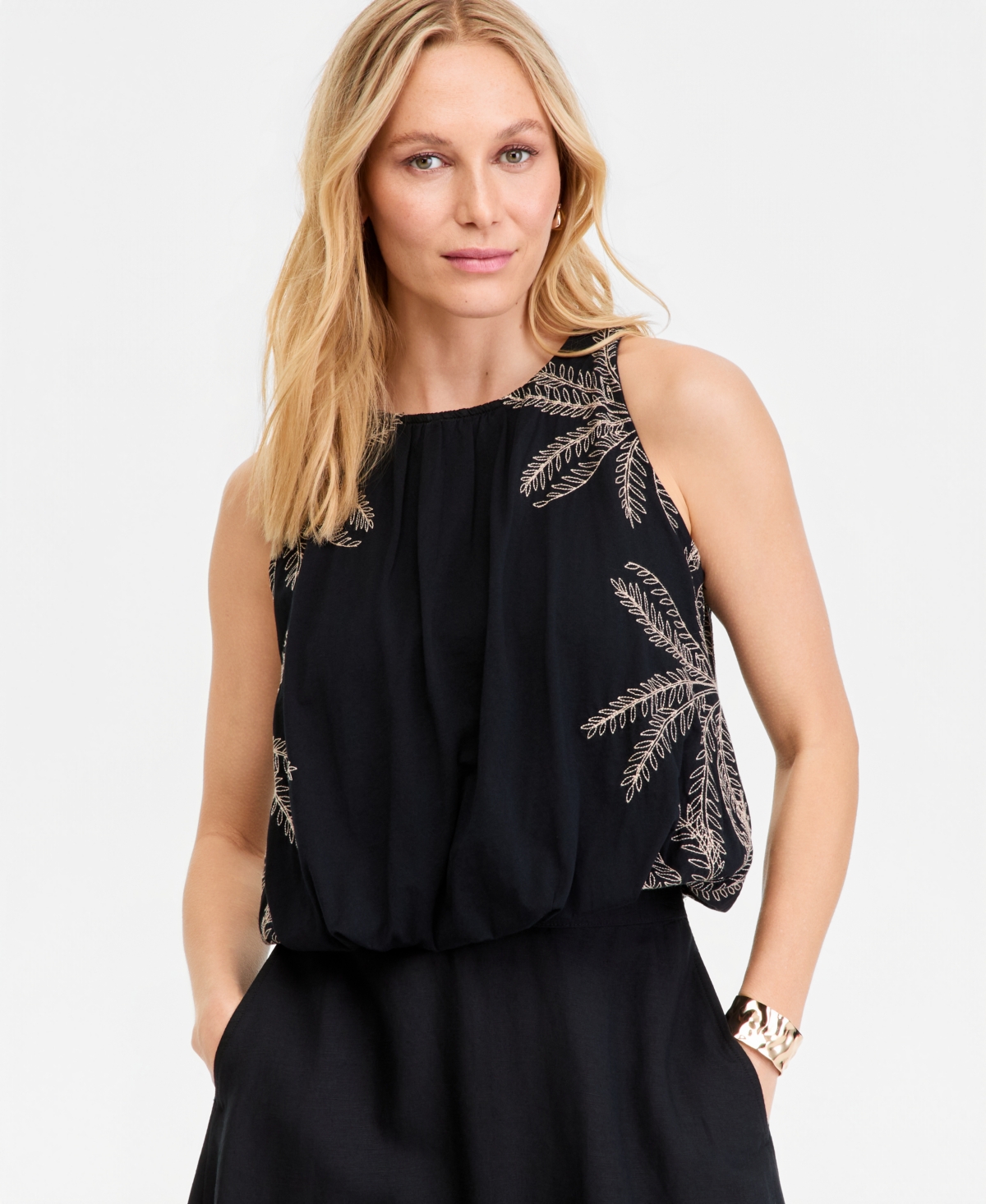 Click here for I.n.c. International Concepts Womens Sleeveless Em... prices