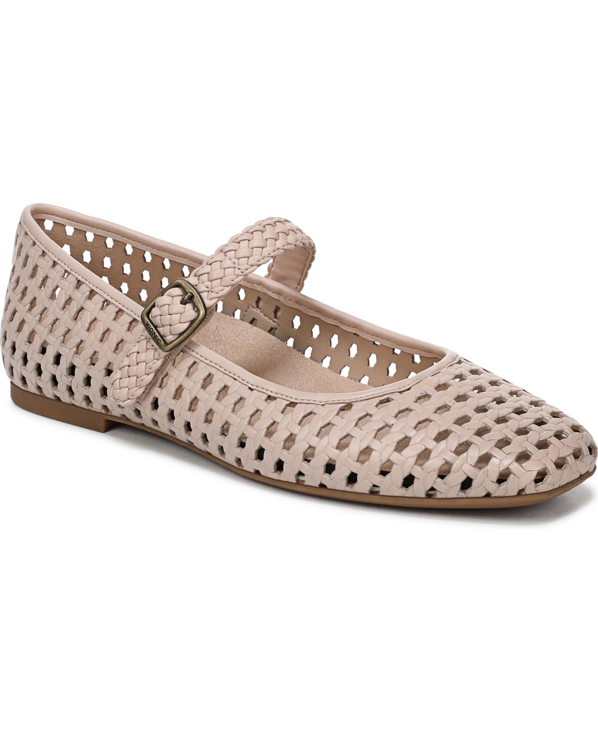 Click here for Vionic Womens Alameda Woven Mary Jane Flats - Came... prices