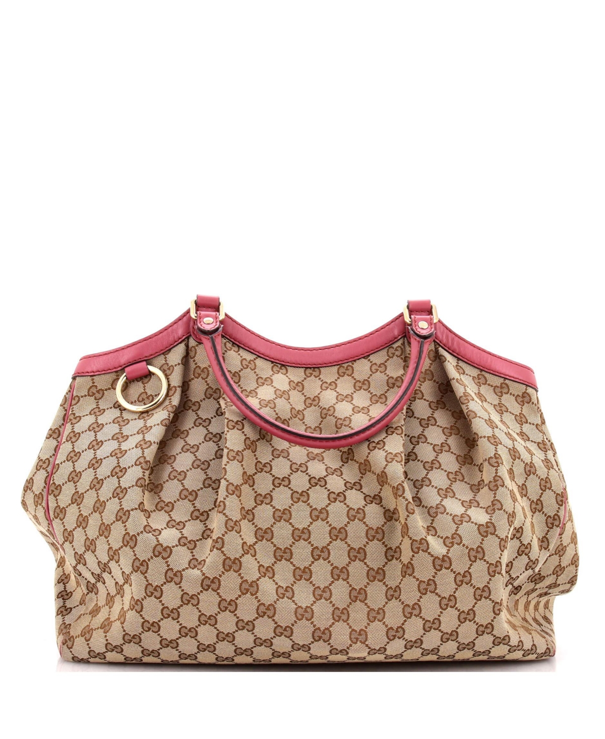 Click here for Pre-Owned Gucci Large Sukey Tote Gg Canvas with Le... prices