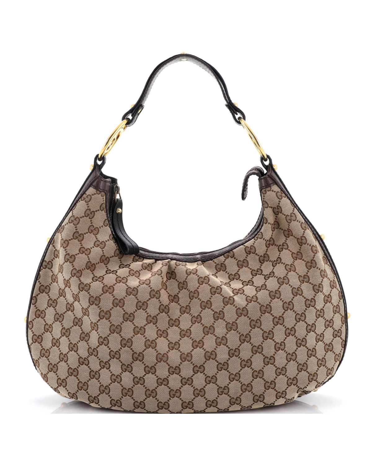 Click here for Pre-Owned Gucci Medium Twins Hobo Gg Canvas - Brow... prices