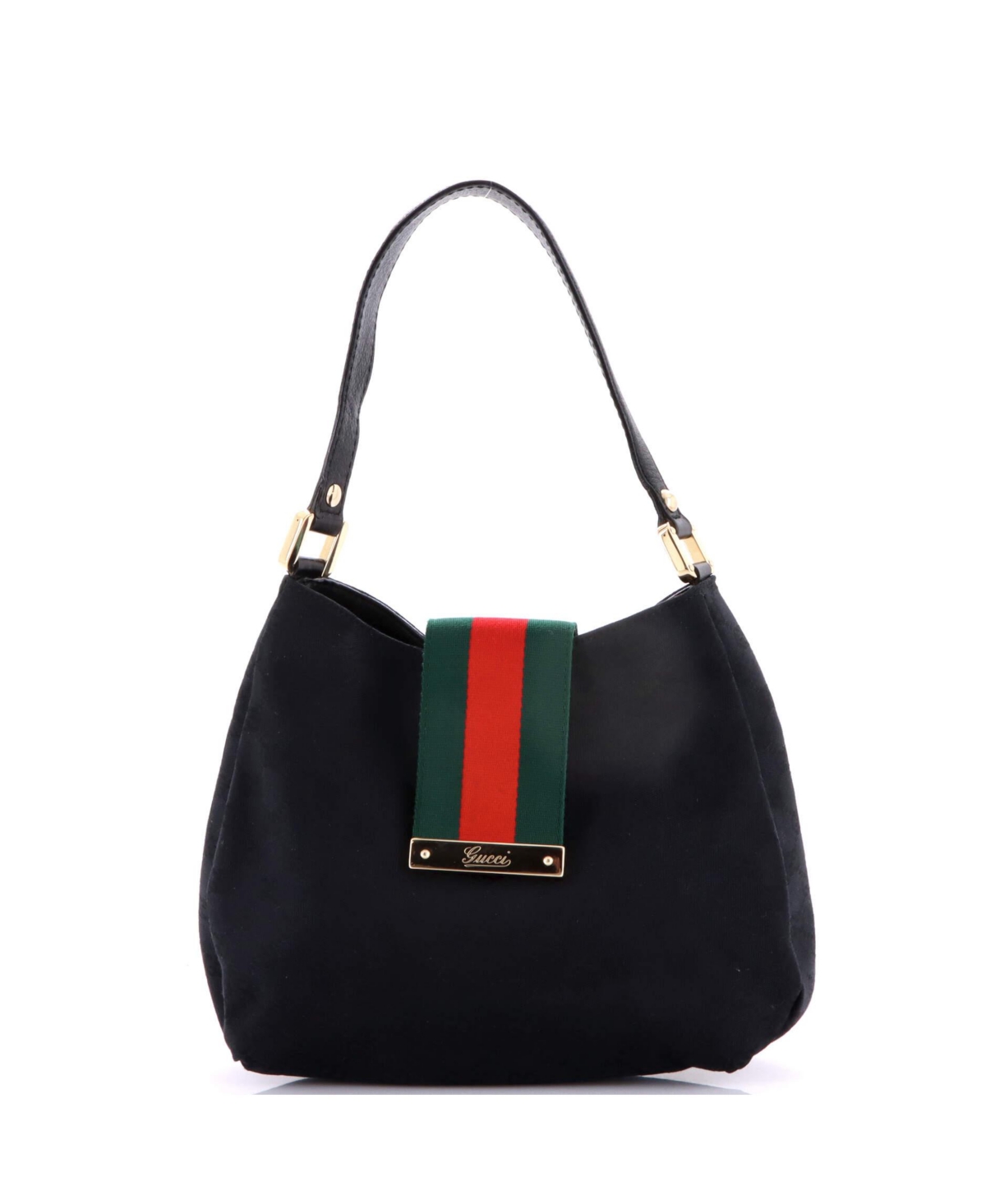 Click here for Pre-Owned Gucci Medium New Ladies Web Hobo Gg Canv... prices