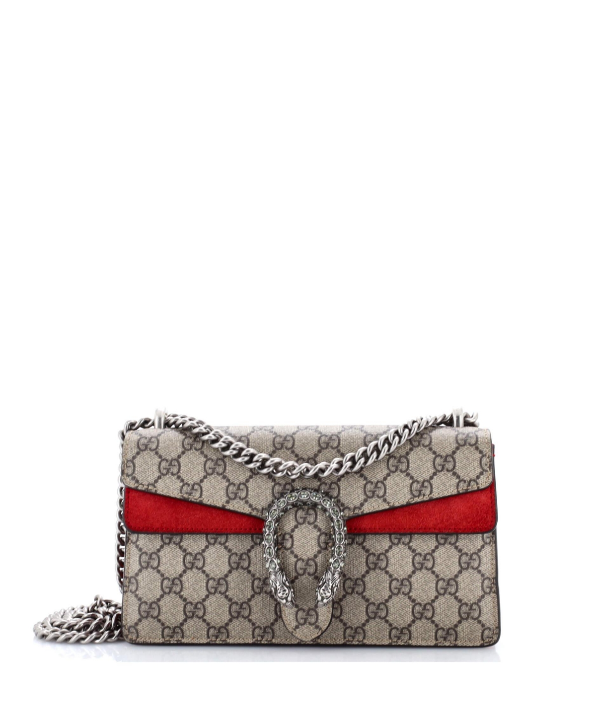 Click here for Pre-Owned Gucci Small Dionysus Bag Gg Coated Canva... prices