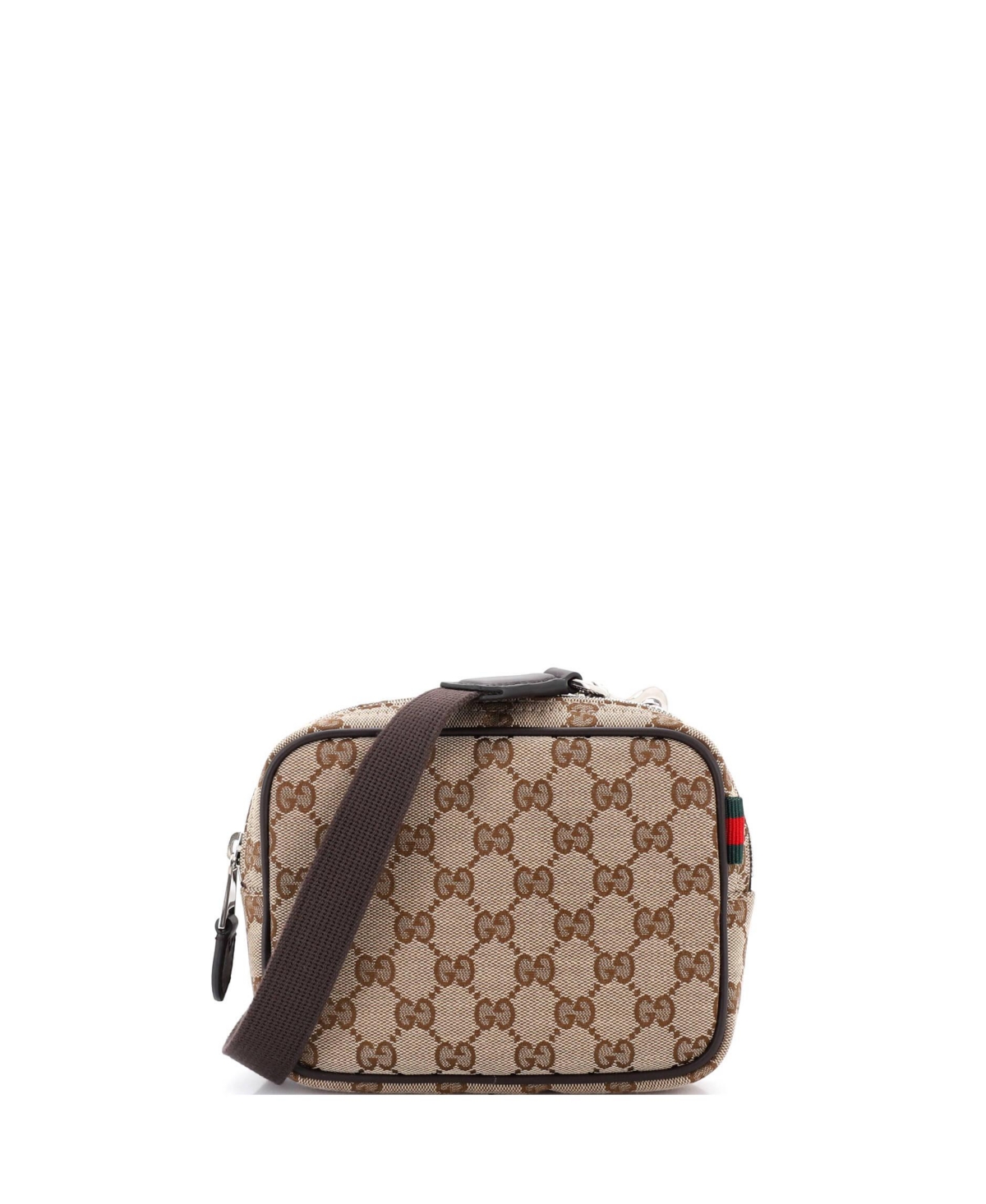 Click here for Pre-Owned Gucci Mini Web Loop Camera Bag Gg Canvas... prices