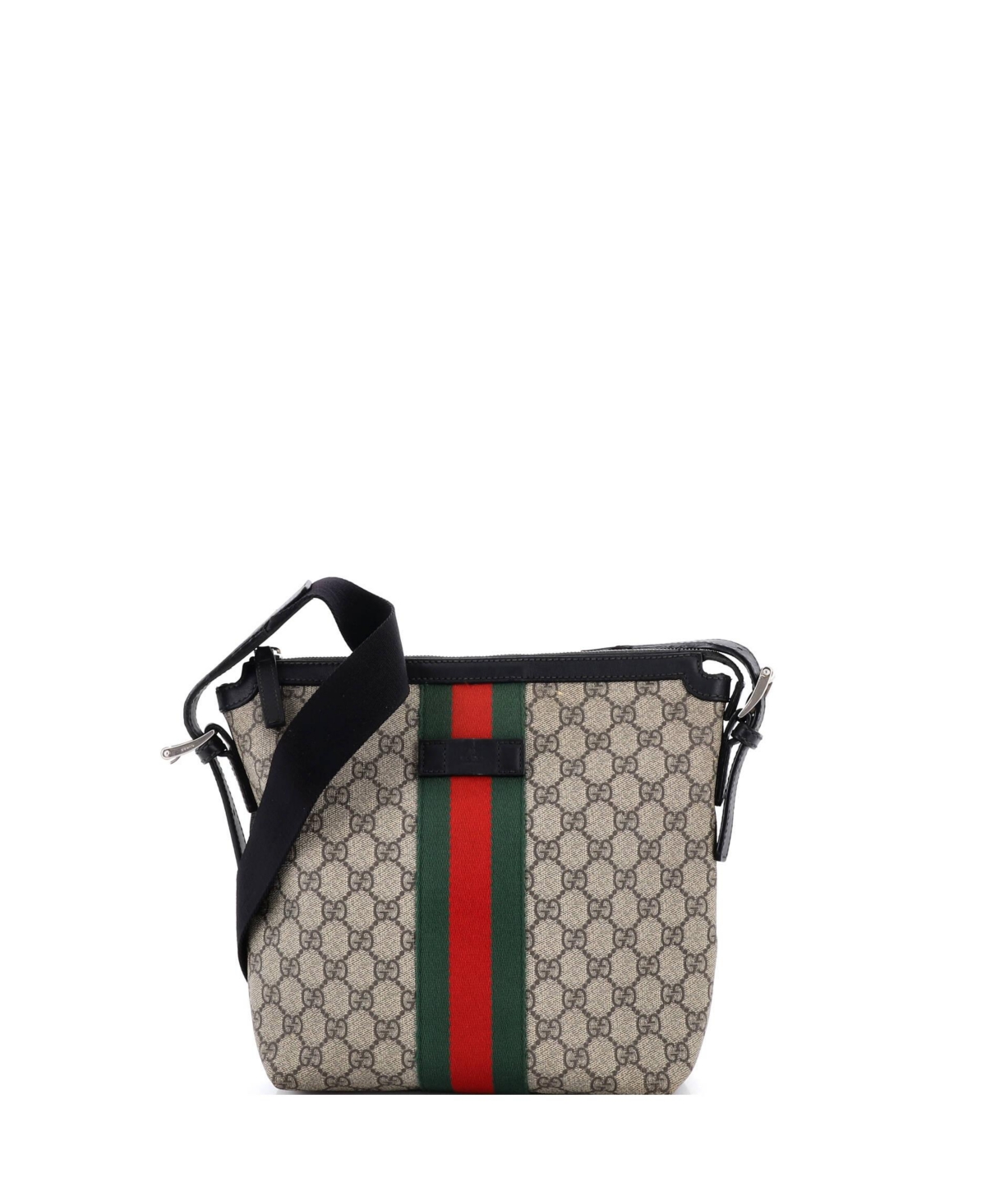 Click here for Pre-Owned Gucci Small Web Messenger Bag Gg Coated... prices