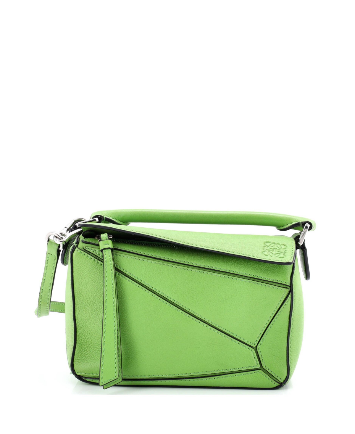 Click here for Pre-Owned Loewe Mini Puzzle Bag Leather - Green prices