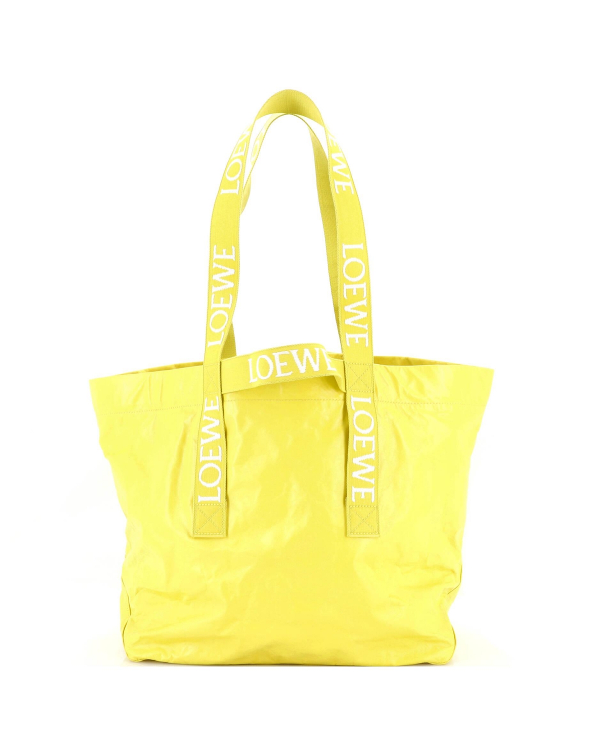 Click here for Pre-Owned Loewe Large Fold Logo Strap Tote Leather... prices