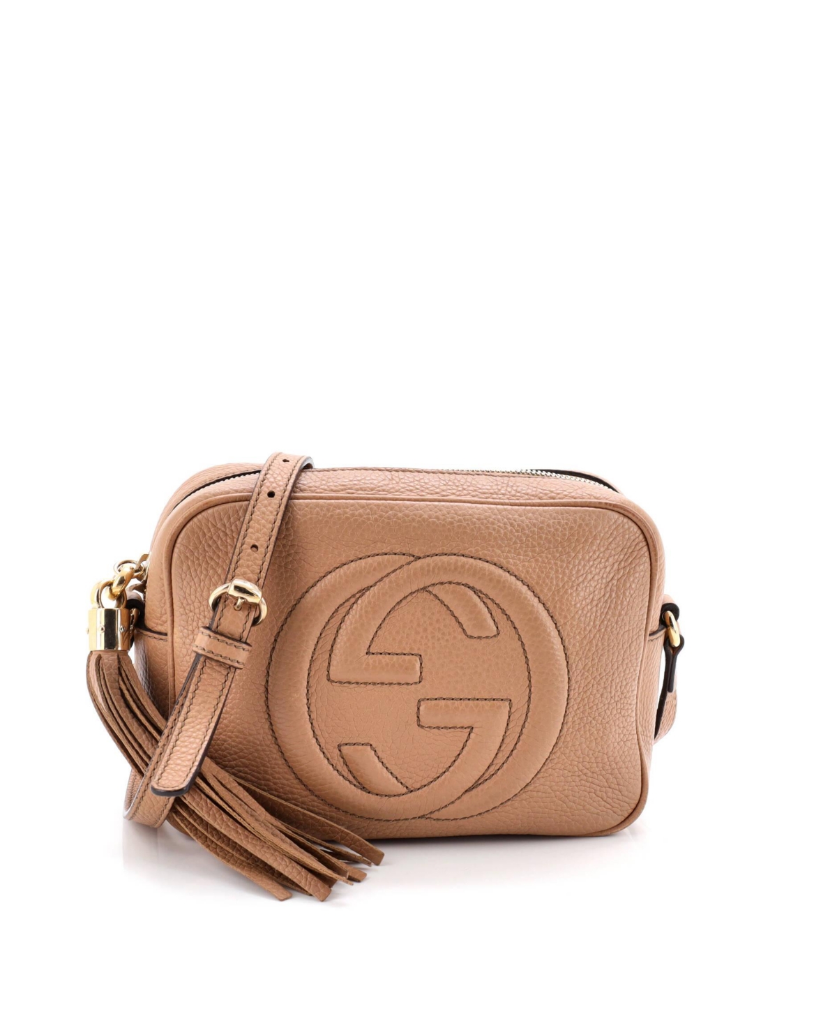 Click here for Pre-Owned Gucci Small Soho Disco Crossbody Bag Lea... prices