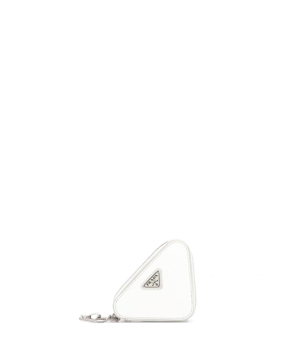 Click here for Pre-Owned Prada Mini Triangle Pouch Bag with Chain... prices