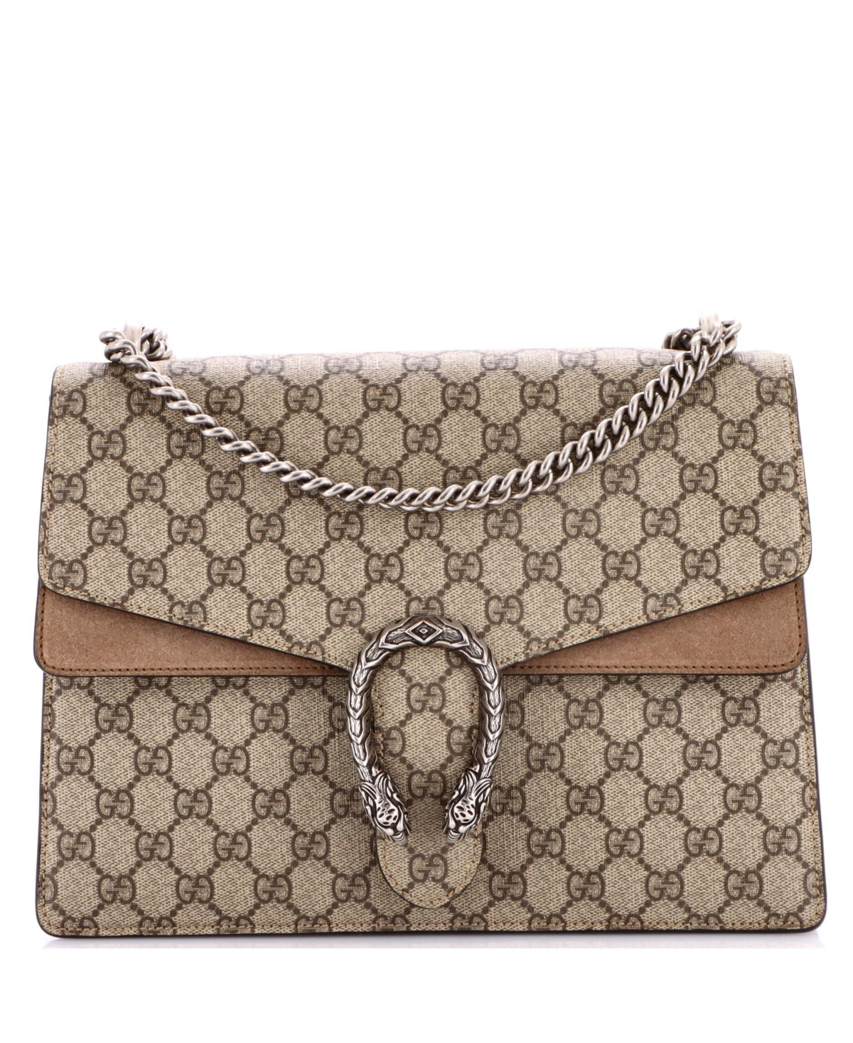 Click here for Pre-Owned Gucci Medium Dionysus Bag Gg Coated Canv... prices