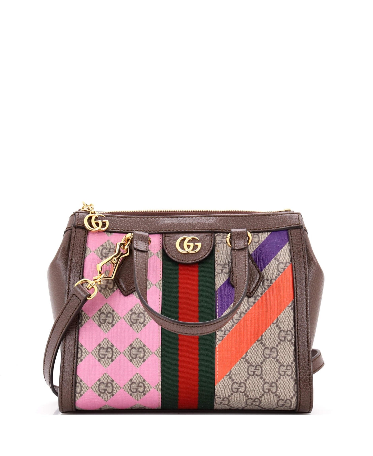 Click here for Pre-Owned Gucci Small Ophidia Top Handle Tote Geom... prices