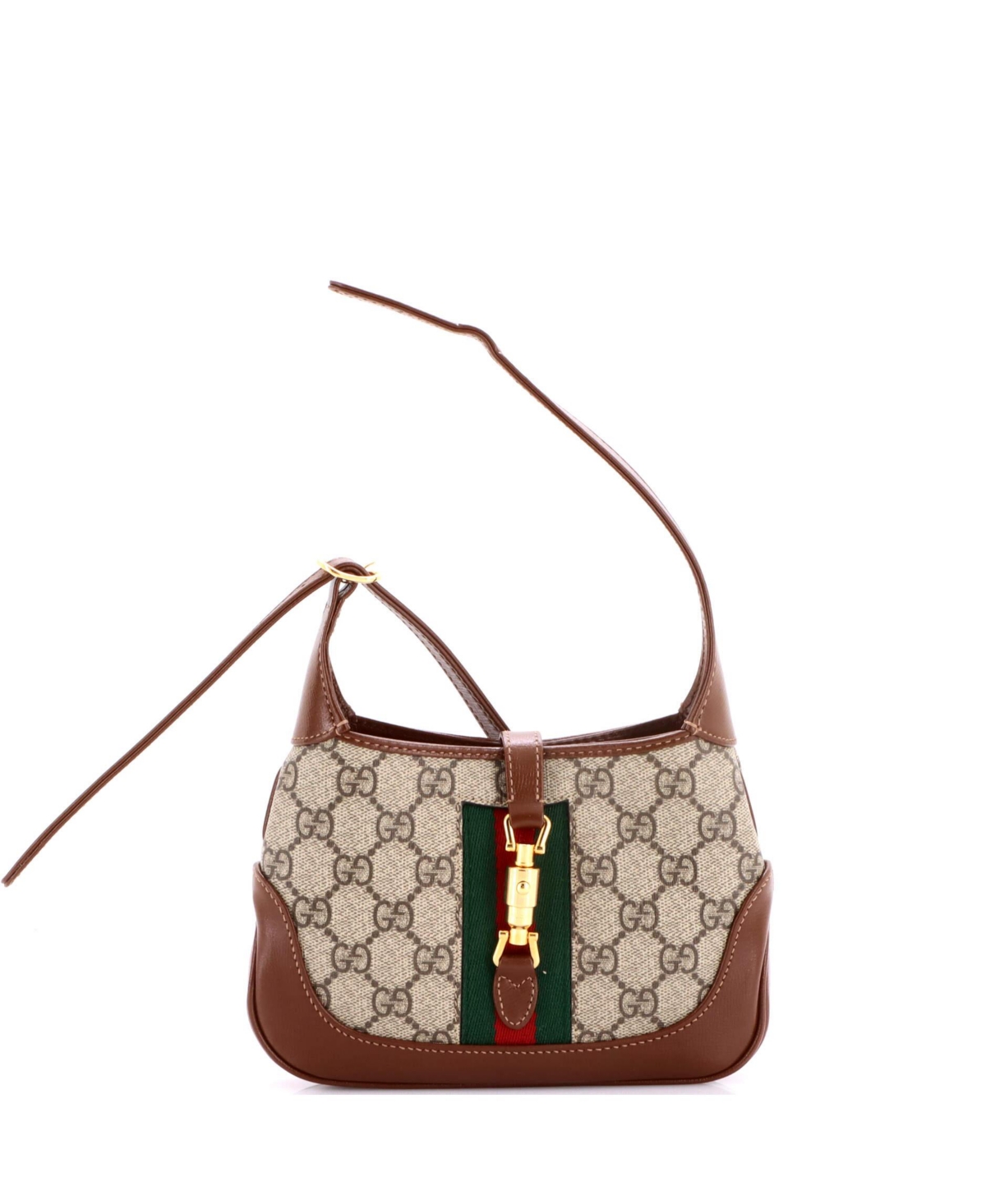 Click here for Pre-Owned Gucci Mini Jackie 1961 Hobo Gg Coated Ca... prices