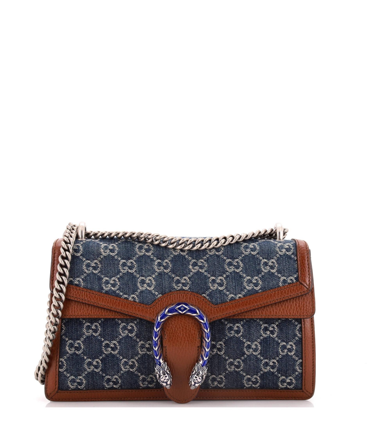 Click here for Pre-Owned Gucci Small Dionysus Bag Gg Denim - Blue prices