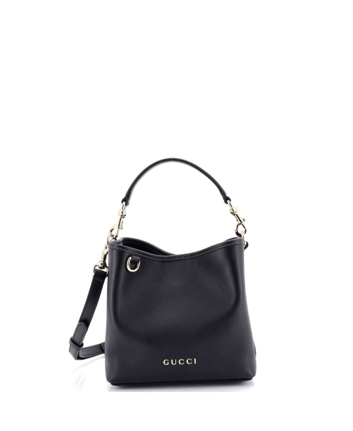 Click here for Pre-Owned Gucci Small Emblem Bucket Bag Leather -... prices