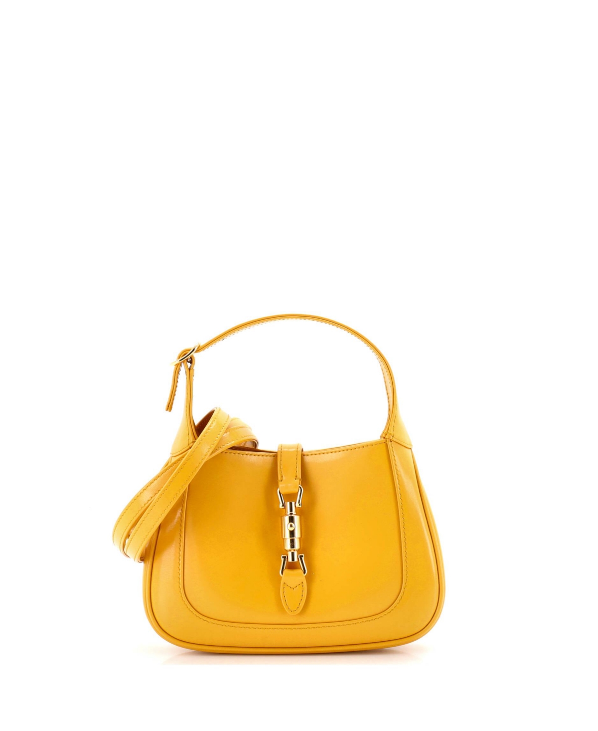 Click here for Pre-Owned Gucci Mini Jackie 1961 Hobo Leather - Ye... prices