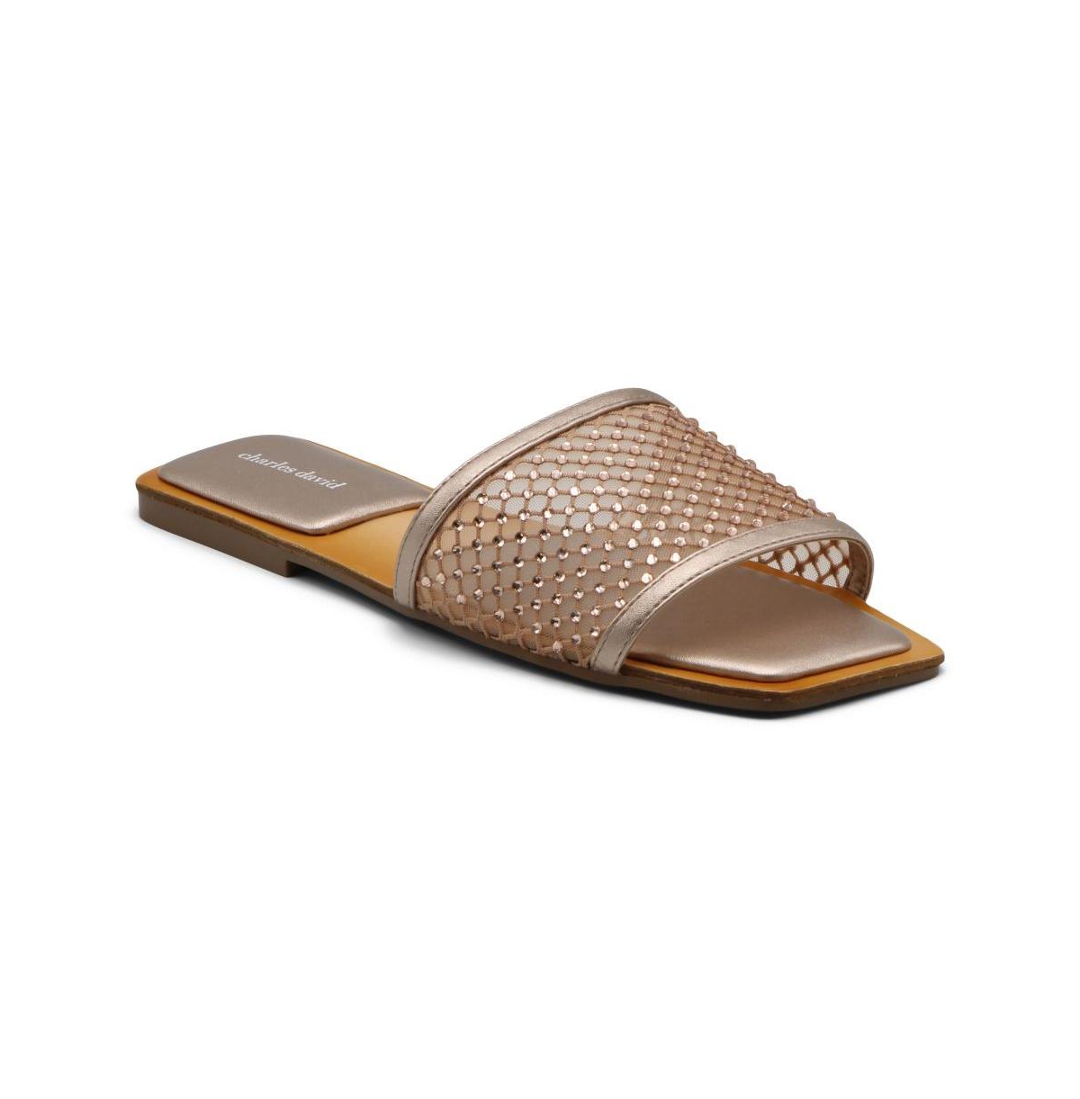 Click here for Charles David Womens Orbital Sandal Flat - Gold prices