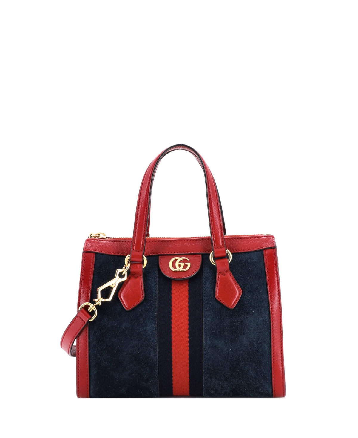 Click here for Pre-Owned Gucci Small Ophidia Top Handle Tote Sued... prices